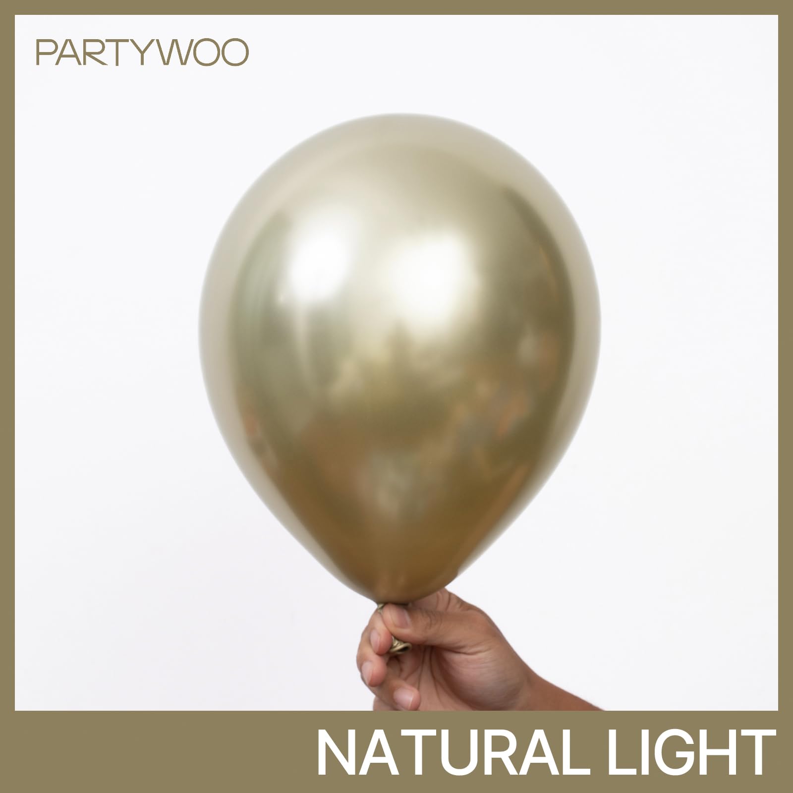 Snapklik.com : Metallic Gold Balloons 50 Pcs 12 Inch Chrome Light Gold ...