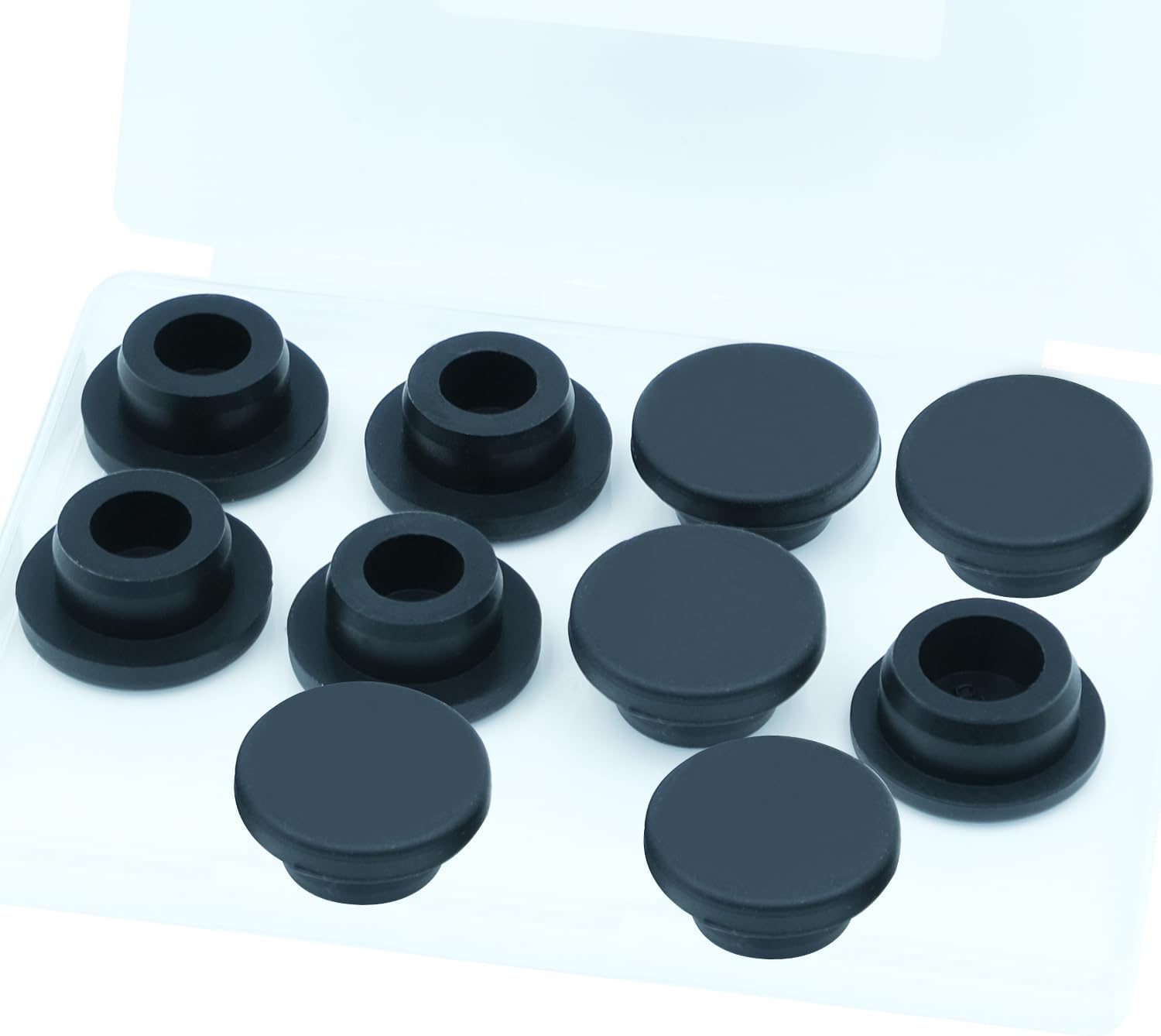 Amazon.com: 10PCS 7/8 inch / 23mm Black Hole Plugs Silicone Rubber ...