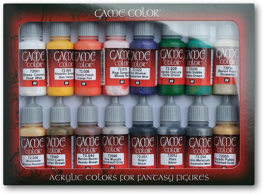 Amazon.com: Vallejo VAL80260 Model Paint Set, Various, 8 ml (Pack of 40 ...