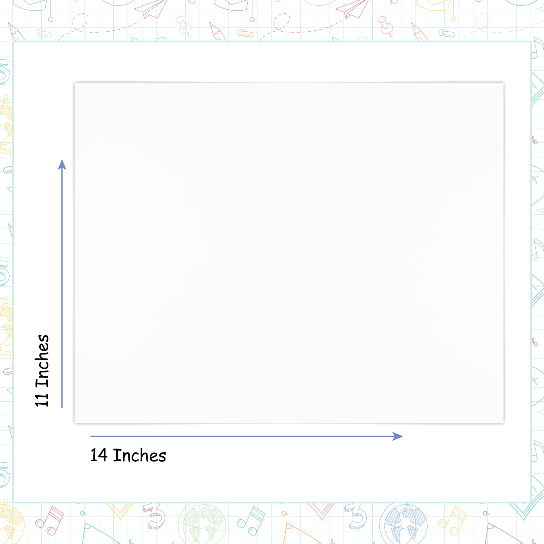 Snapklik.com : White Poster Board 11x14 Inch, 25-Pack - Blank Cardstock ...