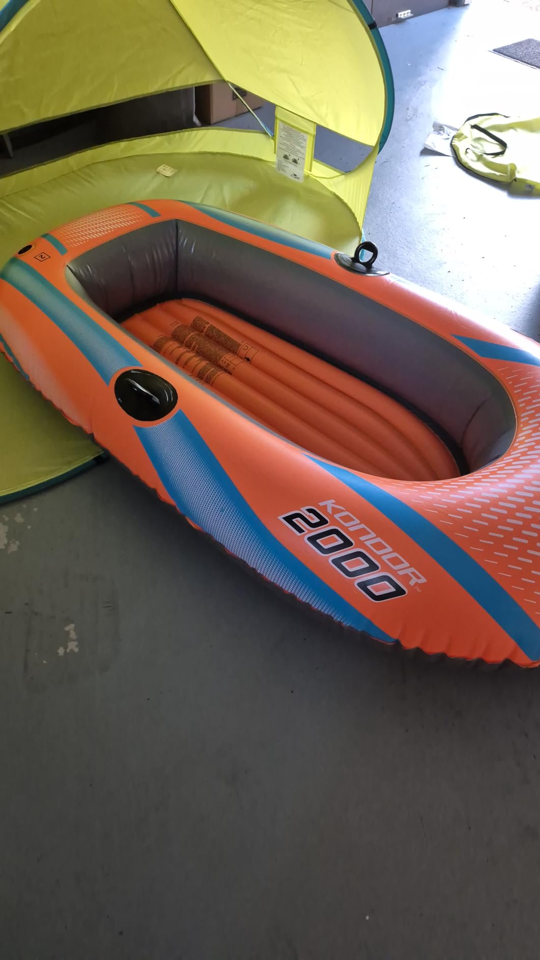 Bestway Inflatable Boat, Kondor 2000, 2 Person, Raft Set with Oar and ...