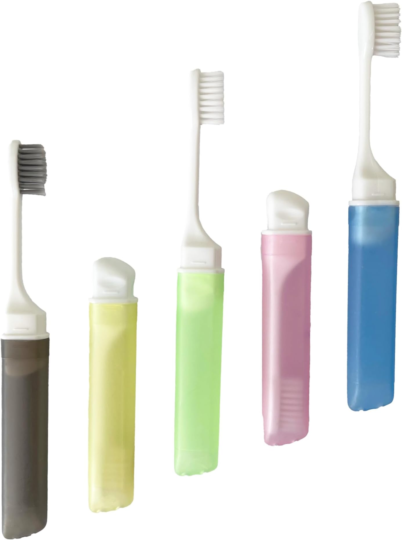 Amazon.com: Patelai Travel Toothbrush Set, Soft Bristle Mini Foldable ...