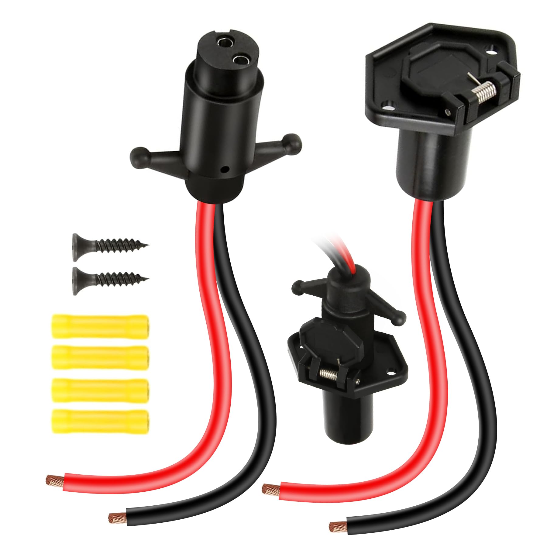 Amazon.com: 12V Trolling Motor Plug and Receptacle Set – Compatible ...