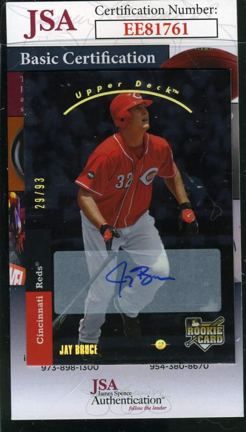 JAY BRUCE 2008 Upper Deck Rookie /93 JSA Coa Hand Signed Authentic ...