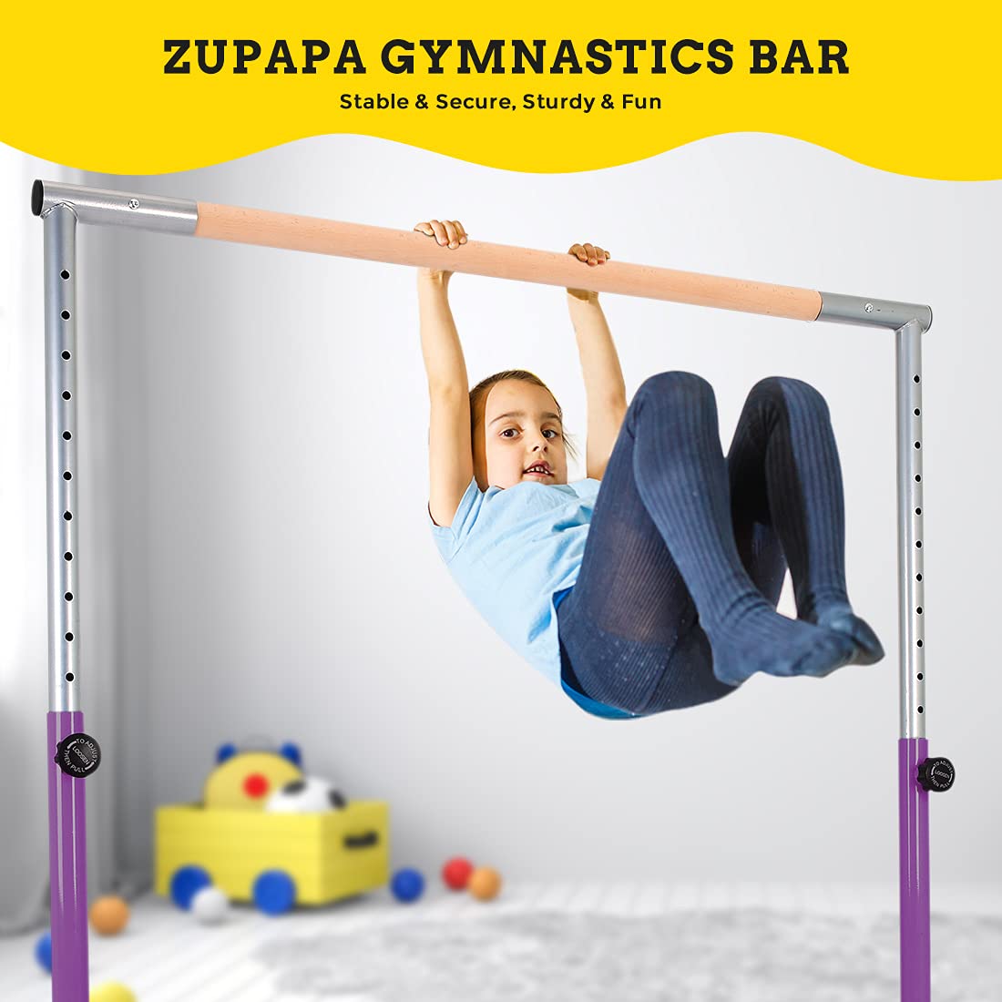 Snapklik.com : Zupapa Gymnastics Kip Bar - Expandable