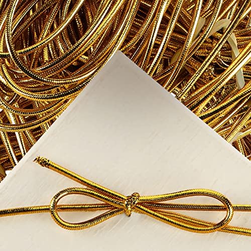 Amazon.com: Jutom 100 Pcs Stretch Loops 16" Metallic Elastic Cord, Pre ...