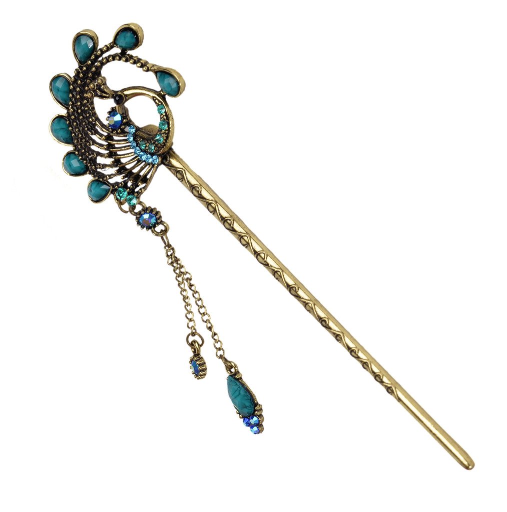 Buy Sagunya Peacock Bun Stick Online at Low Prices in India - Amazon.in