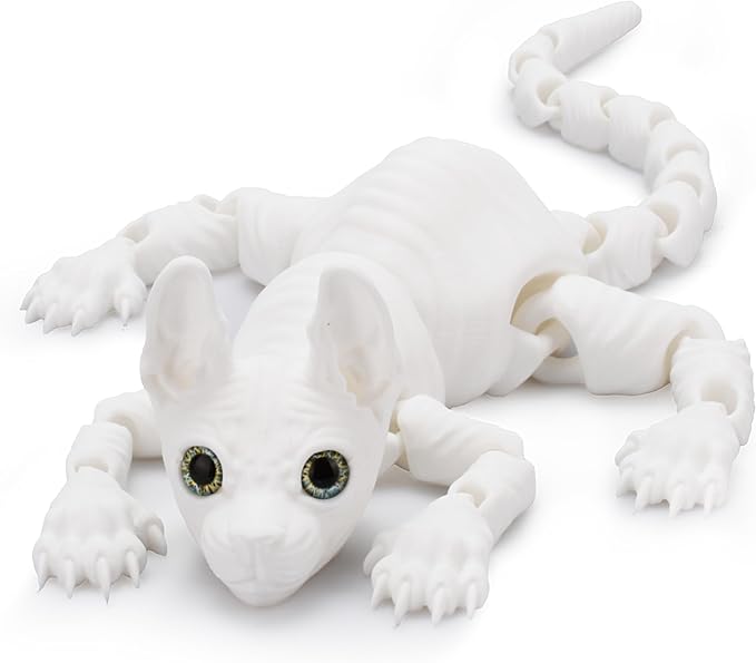 Amazon.com: 3D Printed Sphynx Cat - Realistic Hairless Figurine, Cute ...