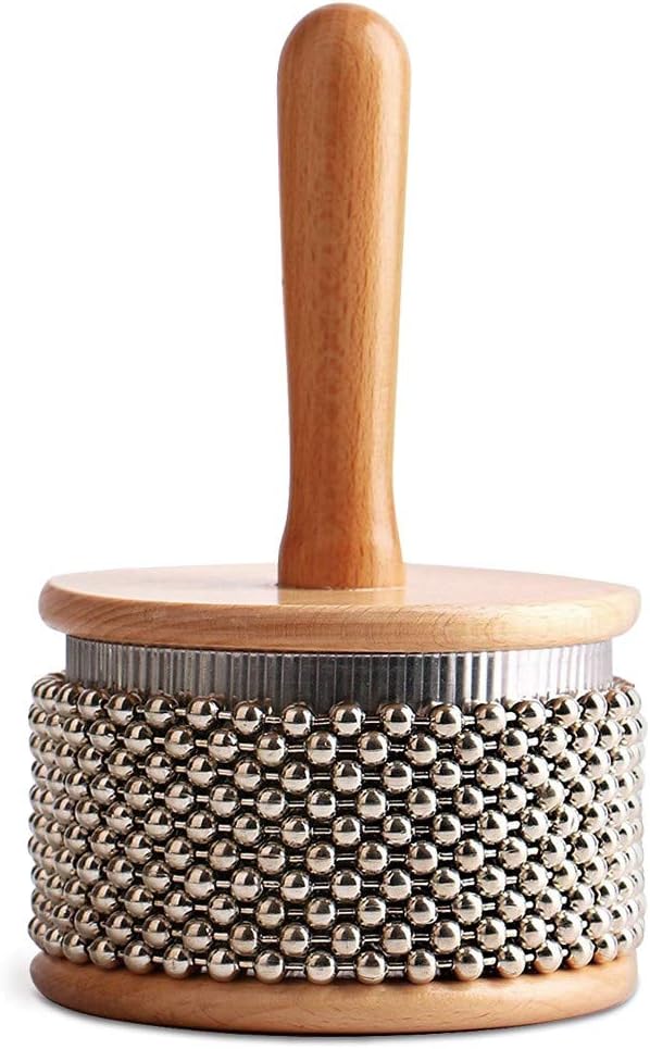 Amazon.com: Studio Z Wooden Cabasa with Stainless Steel Beaded Chain ...