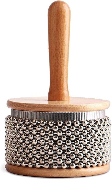 Amazon.com: Studio Z Wooden Cabasa with Stainless Steel Beaded Chain ...