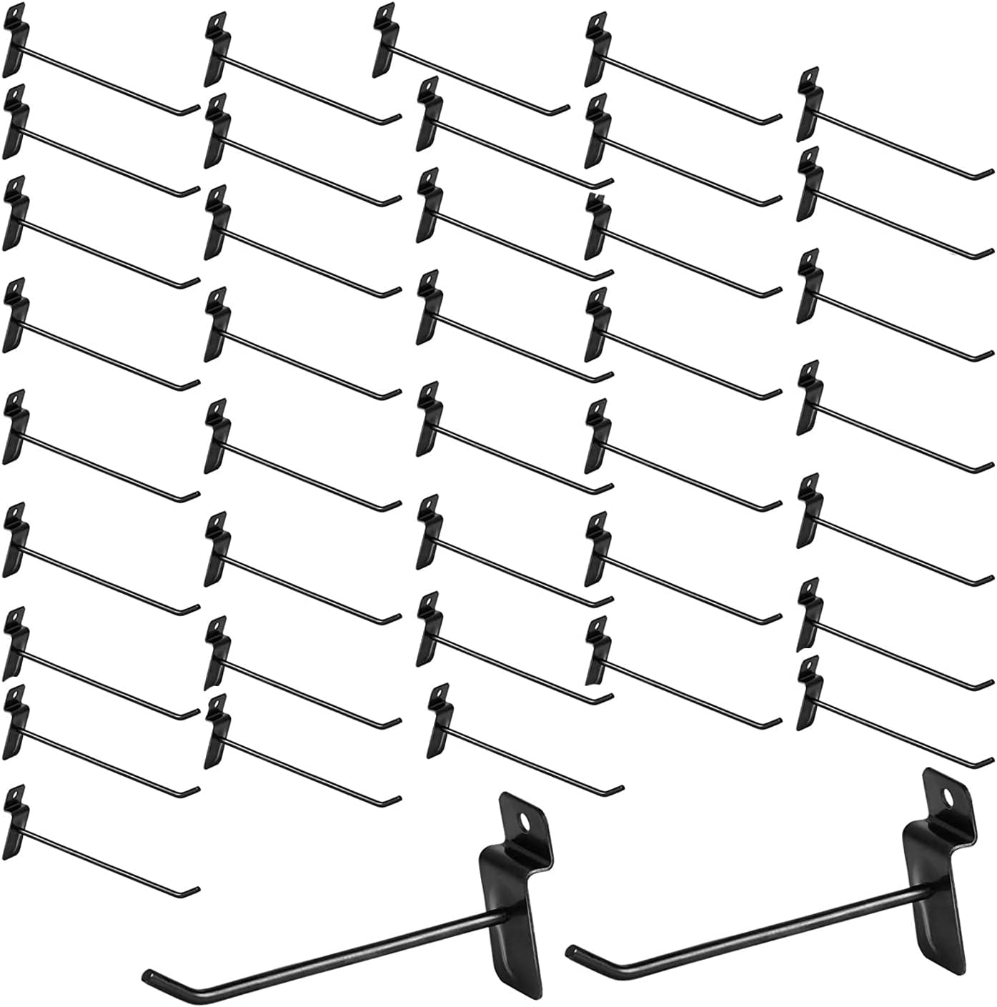 Amazon.com: KEJJNYER 100 Pack Slatwall Hooks, 6 inch Slat Wall Hanging ...