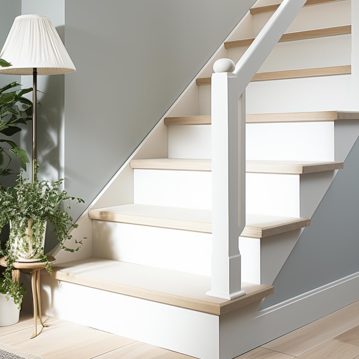 Neukids Stair Stickers Self-Adhesive White Stair Cladding Stair Riser ...