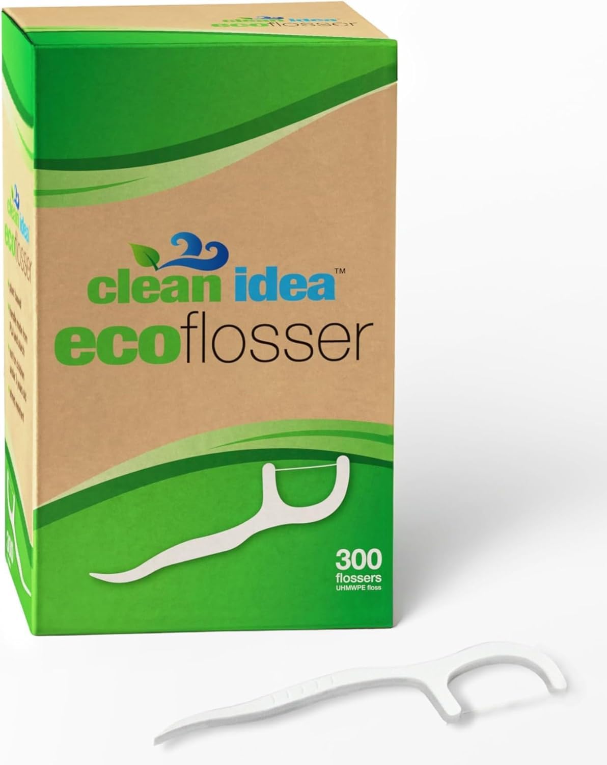 Clean Idea Eco Flossers 300ct, Eco Friendly Floss Pick for Adults ...