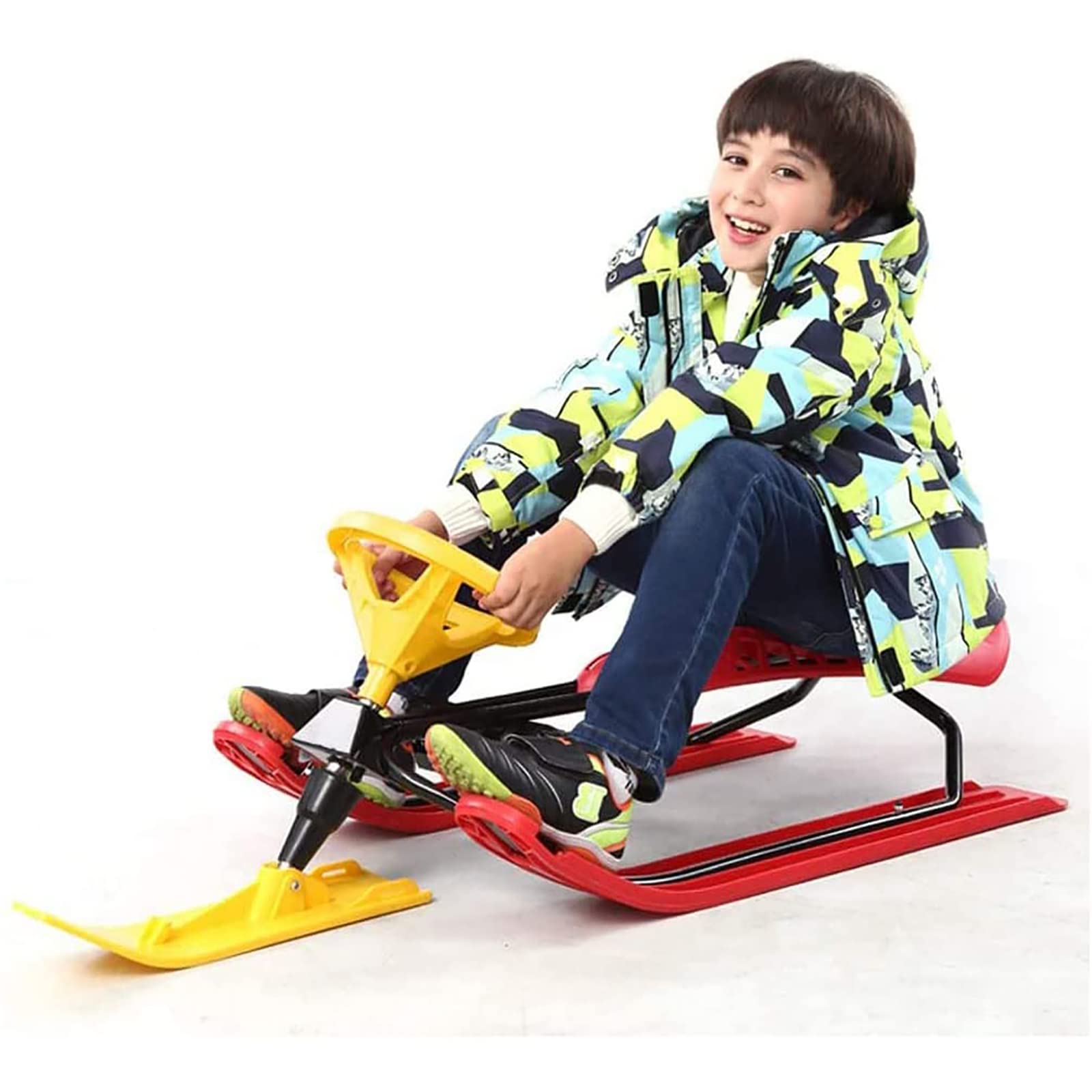 Buy Ski Sled Slider Board, Heavy Duty Snow Racer Sled, The Car Body Is ...