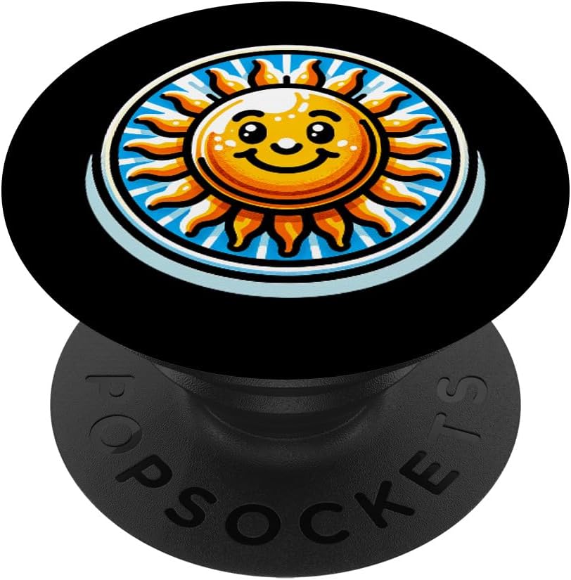 Amazon.com: Cute Smiling Sun Cartoon Illustration For Children ...