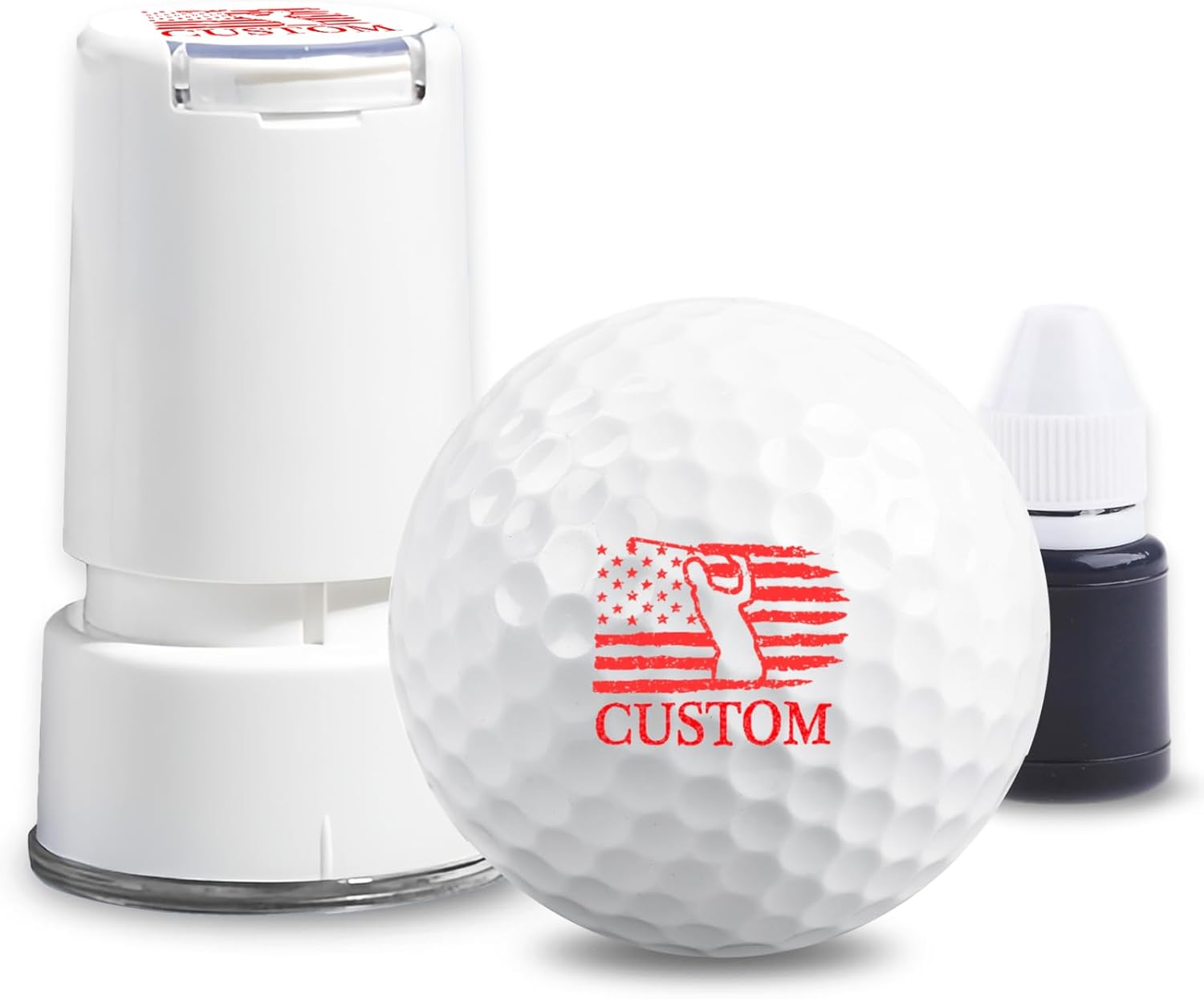 UBJVA Custom Golf Ball Stamp Personalized Golf Ball Stamper Self-Inking ...
