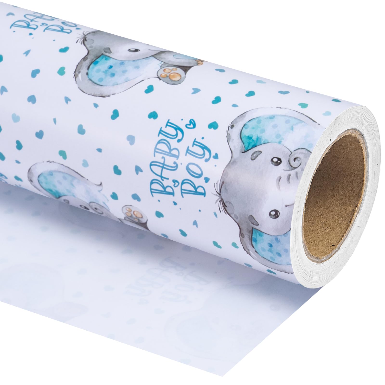 Amazon.com: WRAPAHOLIC Jumbo Baby Boy Wrapping Paper - 30 Inch x 33 ...