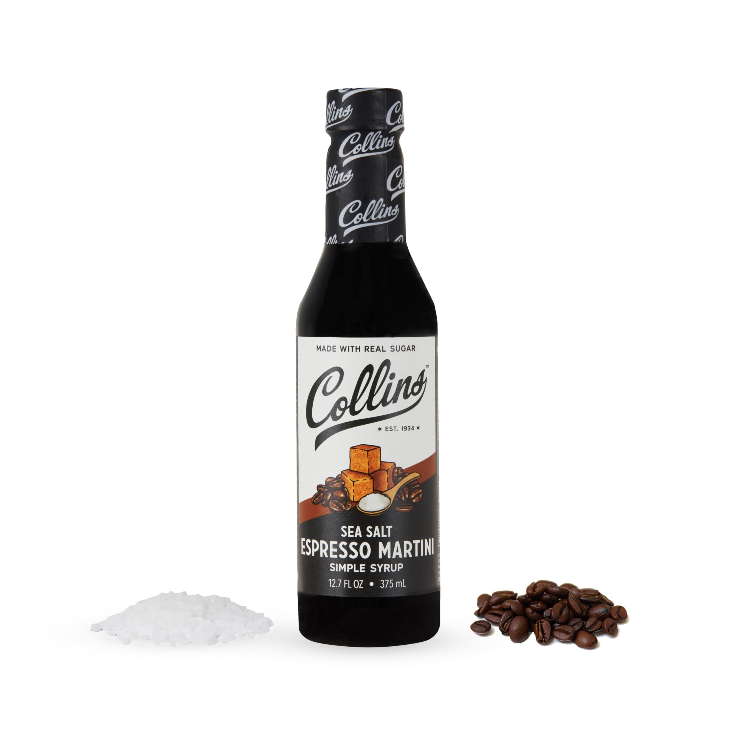 Amazon.com: Collins Espresso Mix Sea Salt Martini Gift-Cocktail Syrup ...