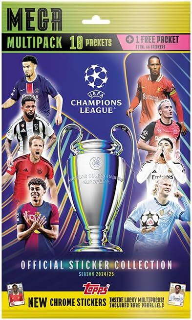 Amazon.com: Topps UEFA Champions League Stickers 24/25 - Mega Multipack ...