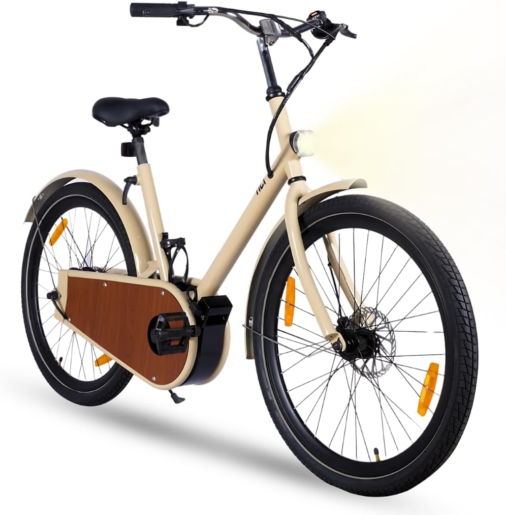 VIGOREBIKE Men ZE Electric Cycle with Dual Disc Brakes, 350w Hub Motor ...