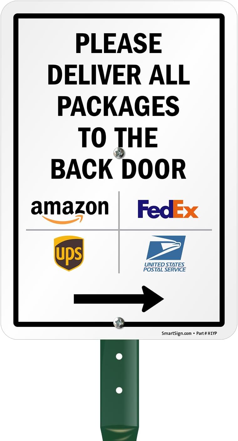 Amazon.com: 1PC Delivery Sign For Packages - Please Deliver All ...