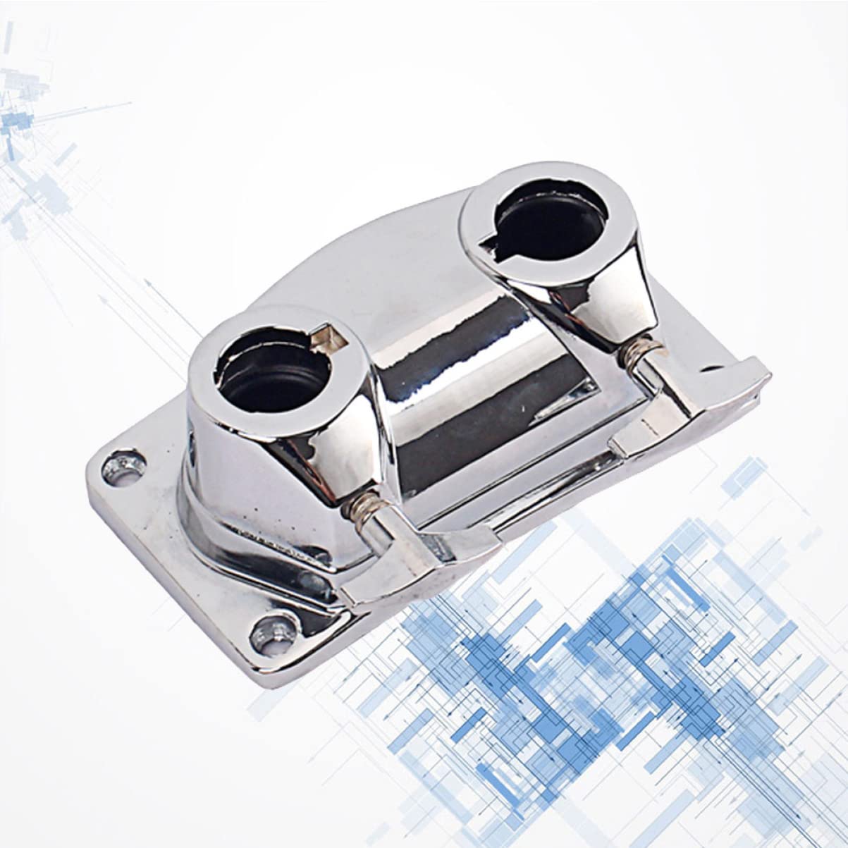 Snapklik.com : Double Hole Drum Connector Tom Cymbal Holder Clamp ...