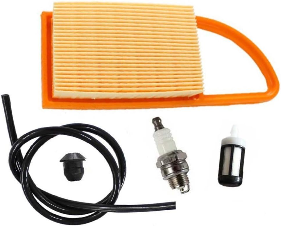 Amazon.com: HURI Air Filter with Fuel Line Fuel Filter Spark Plug ...