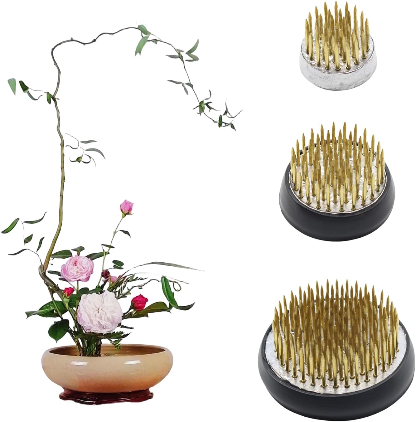 Amazon.com: Flower Frog Stainless Steel Pin Frog Flower Arrangement ...