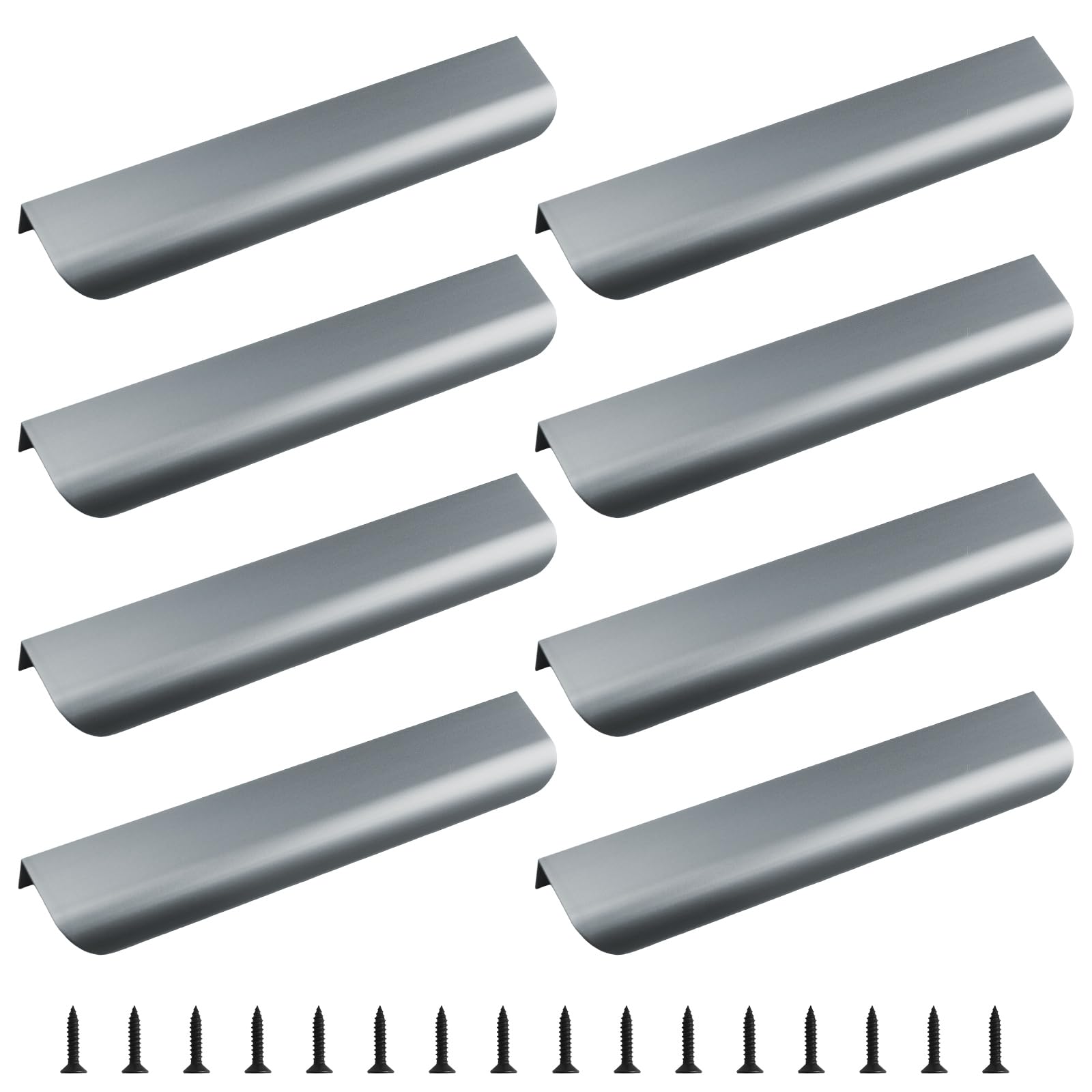 MOROBOR Finger Edge Pull, 8pcs Concealed Handle Modern Style Drawer ...