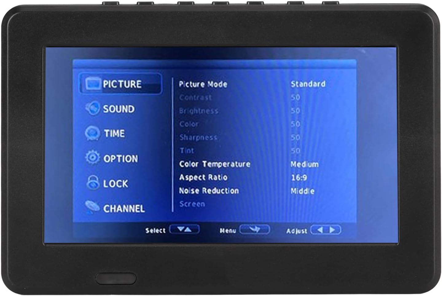 Amazon | ポータブル テレビ、USB ストレージ カード TV 機能 LED デジタル テレビ 1080P 7 インチ ATSC ...