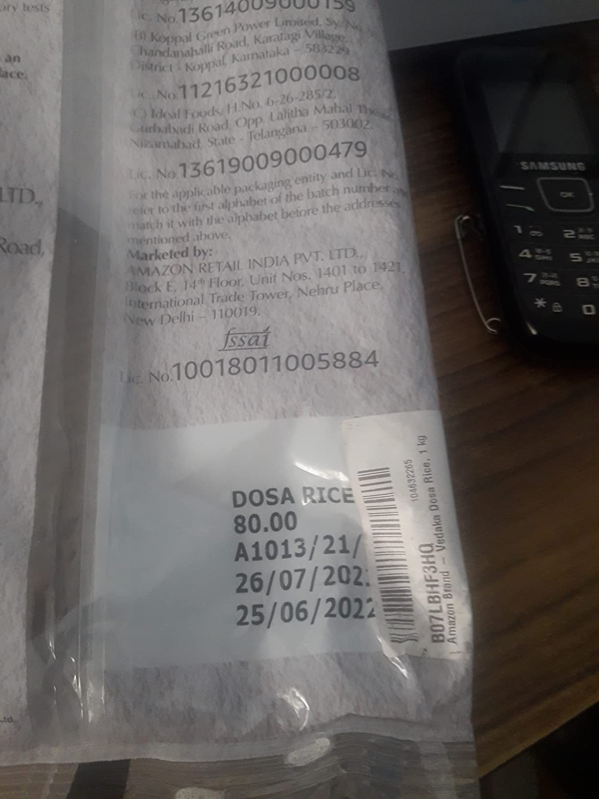 Amazon Brand - Vedaka Dosa Rice | 1 Kg : Amazon.in: Grocery & Gourmet Foods