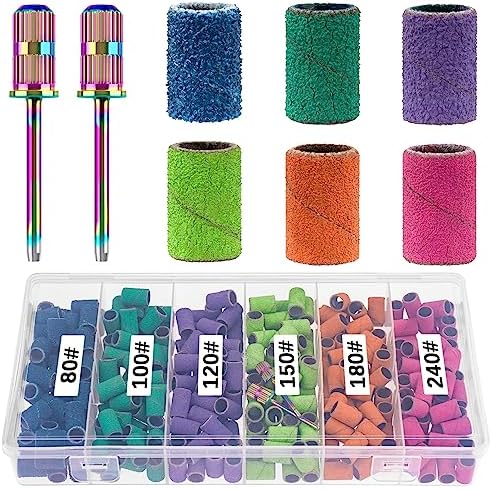 Amazon.com: Difenni Sanding Bands for Nail Drill Sanding Bands Nail ...