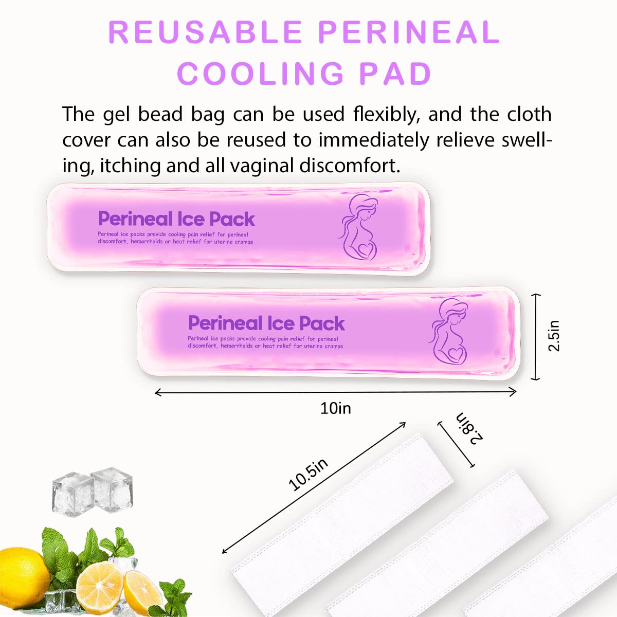 Snapklik.com : Perineal Ice Packs For Postpartum Reusable, Perineal ...