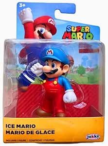 Amazon.com: Super Mario Action Figure 2.5 Inch Ice Mario Collectible ...