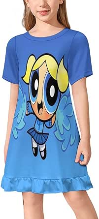 Amazon.co.jp: WFCFCN Powerpuff Girls One-Piece Dress, For Girls ...