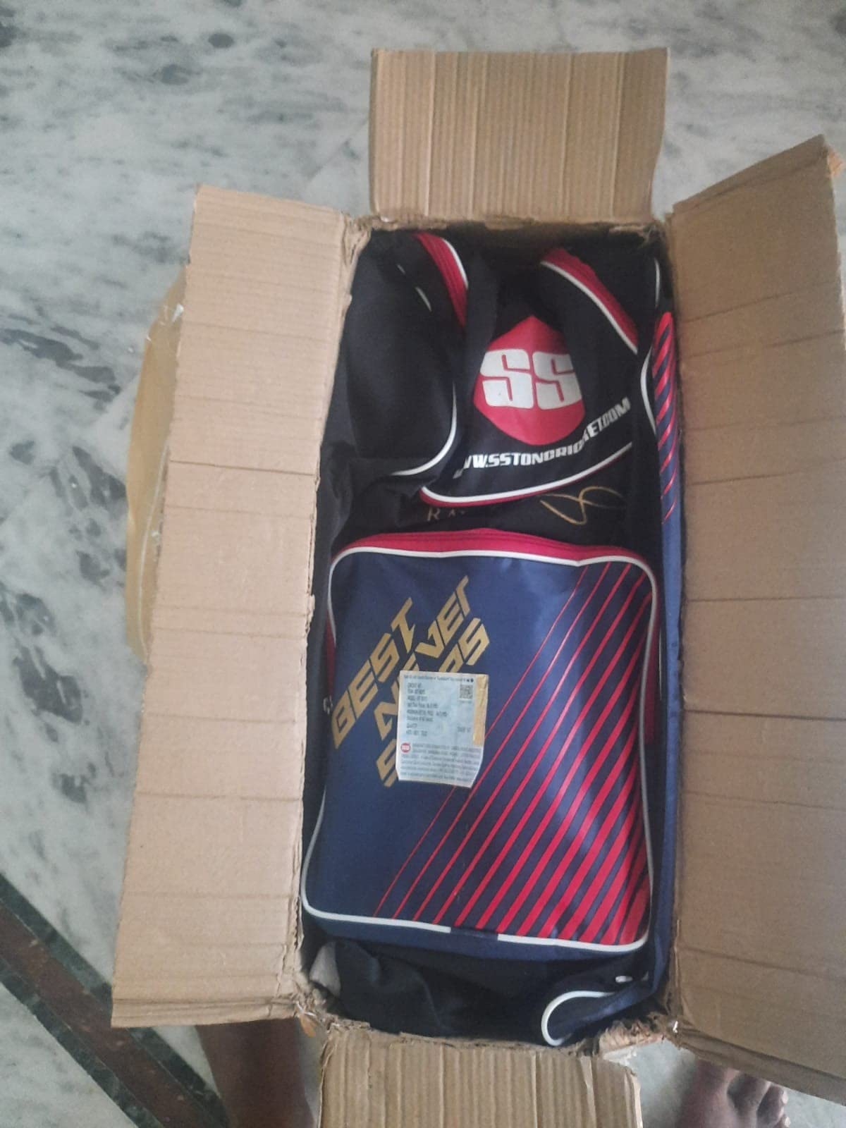 Buy SS IB Complete Kashmiri Willow Cricket Kit with Helmet and Leather ...
