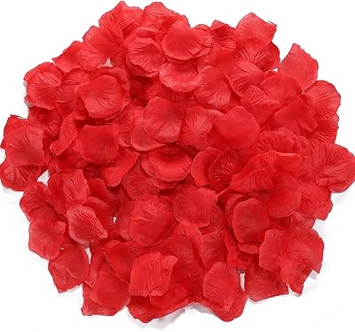Amazon.com: enttgo 1000Pieces Rose Petals, Artificial Flower Petals ...