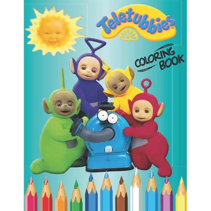 Buy Teletubbies Coloring Book: 40+ GIANT Fun Pages with Premium outline ...