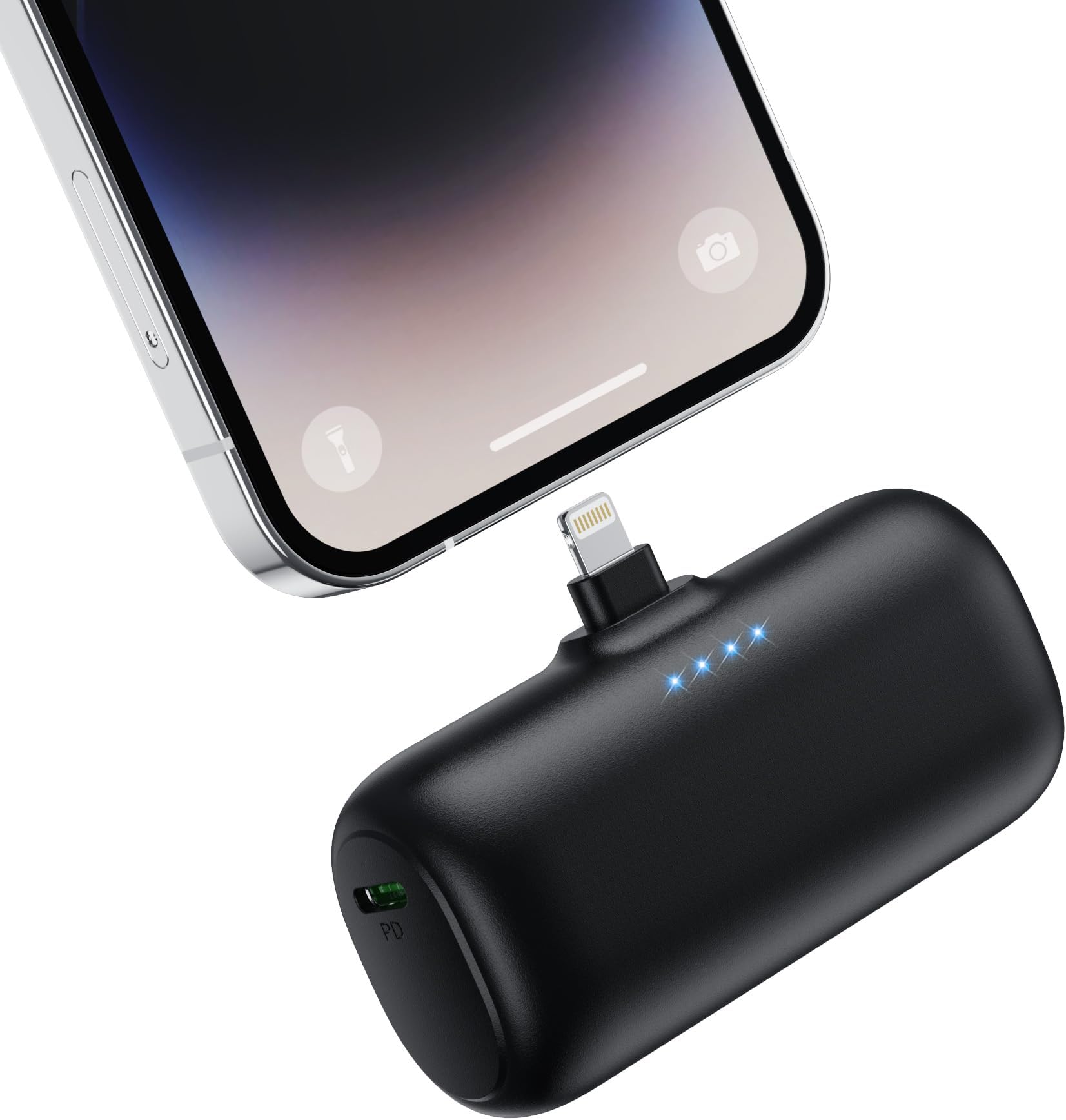 Amazon.com: [2 Pack]Small Portable Charger for iPhone,Upgraded 5000mAh ...