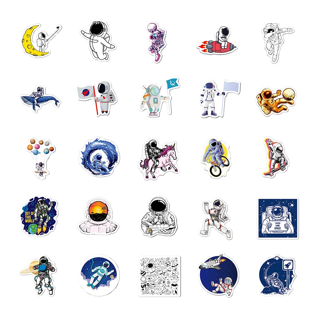 Buy 100 Pcs Trendy Cartoon Nasa Space Explorer(Astronaut) Vinyl ...