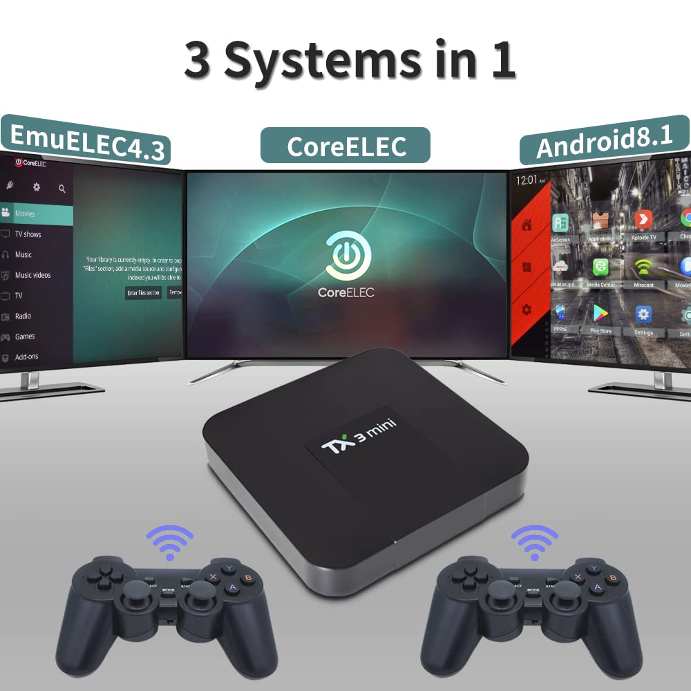 Retro Game Console with 25,000 Games , TX3 Mini Classic Gaming Console ...