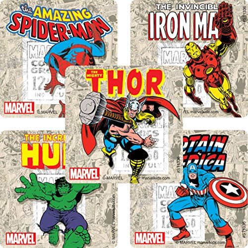 Amazon.com: Marvel Comics Stickers - Prizes 100 per Pack : Toys & Games