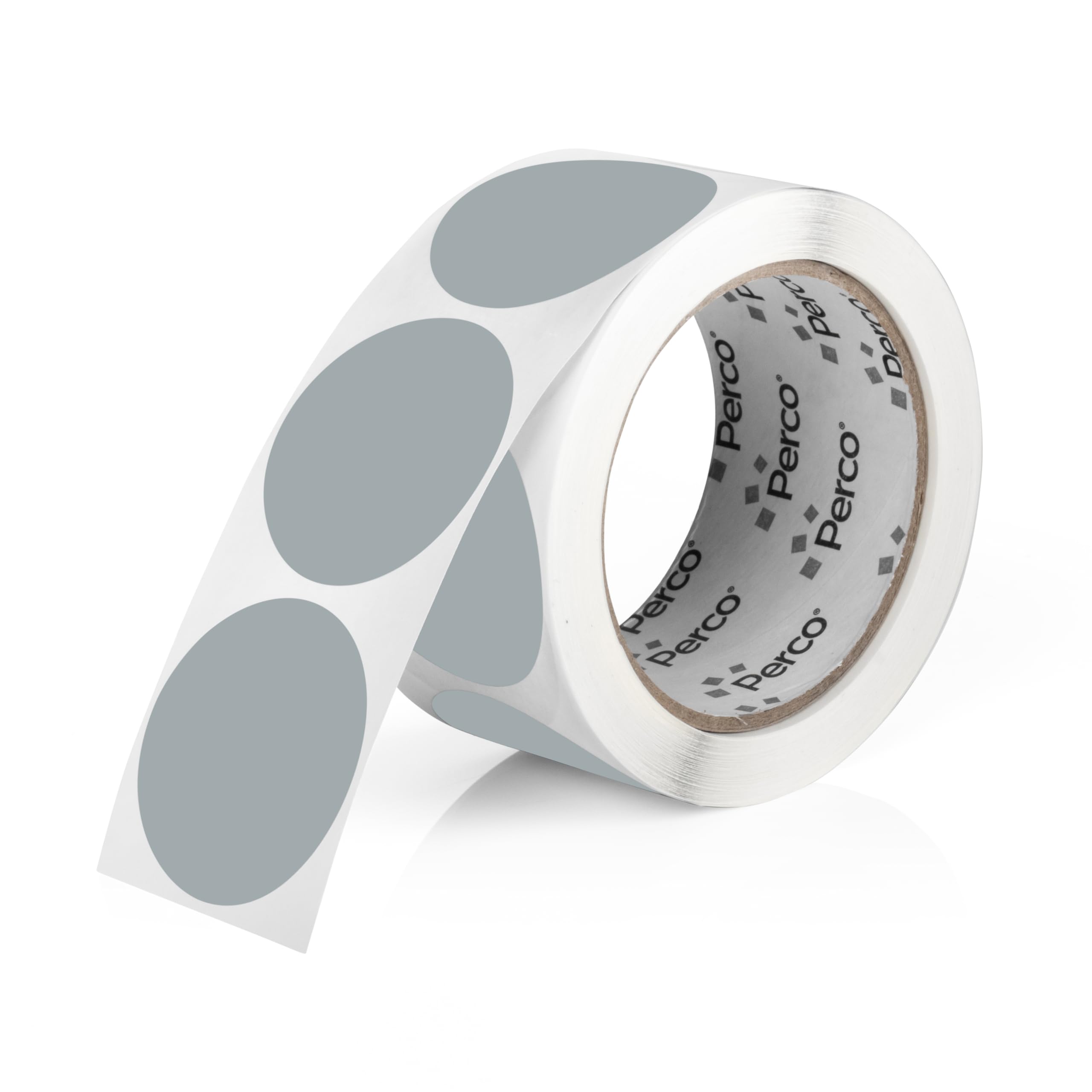 Snapklik.com : Perco Grey 2-Inch Round Circle Dot Sticker Labels