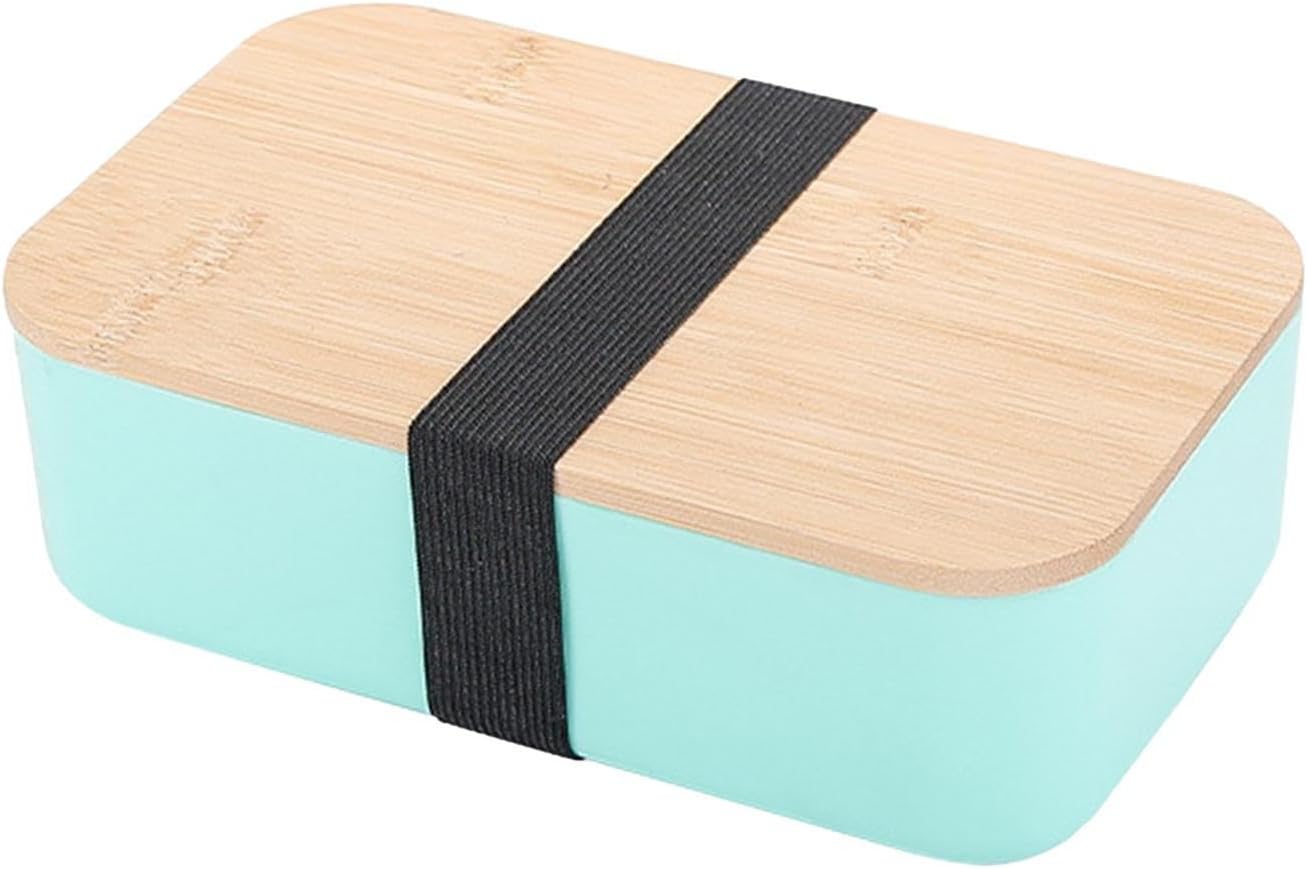 Amazon.co.jp: Bamboo Lid Bento Box, Japanese Wooden Bento Box, Leak ...