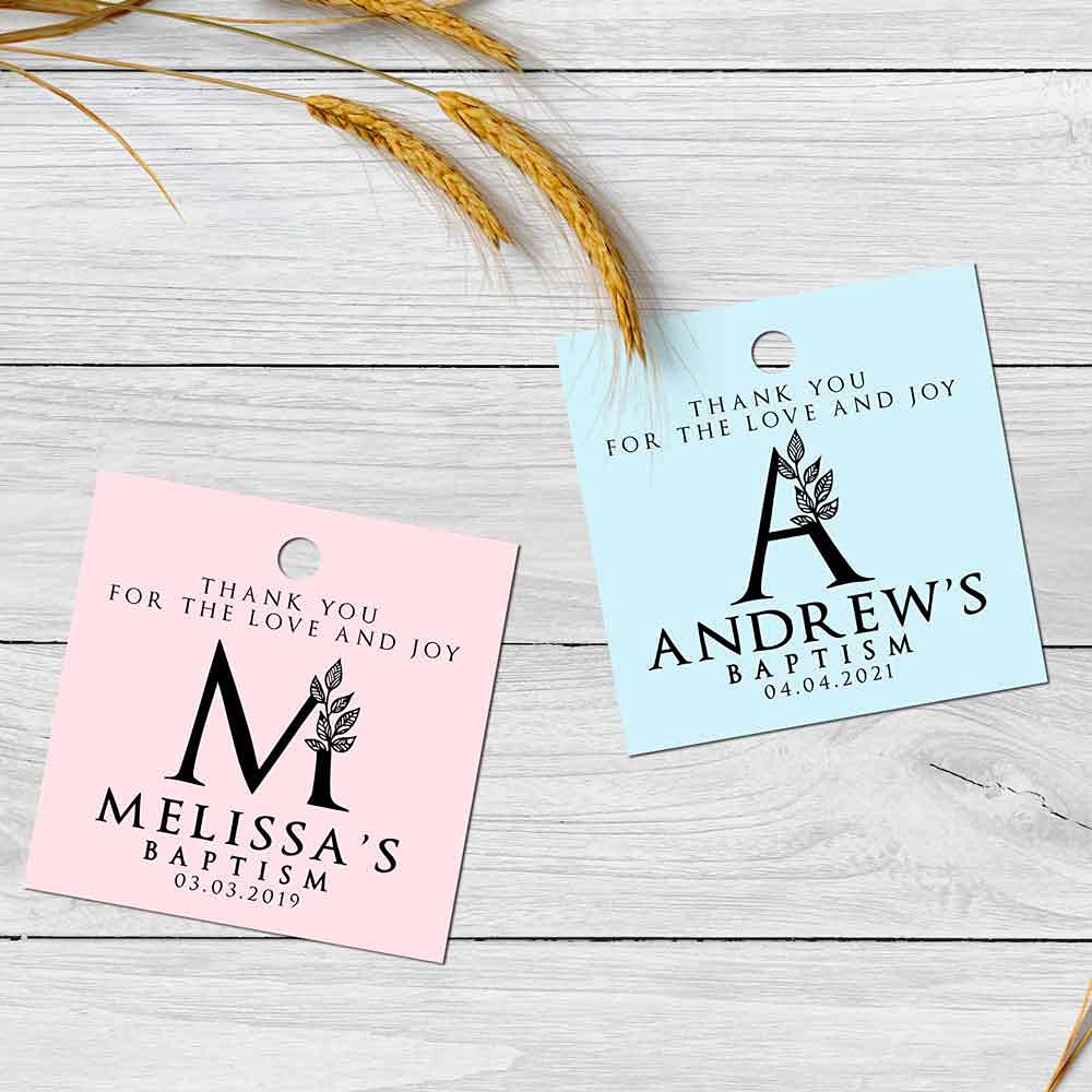 Buy XOXOKristen Baptism Gift Tags Baptism Thank You Favors Baptism Gift ...