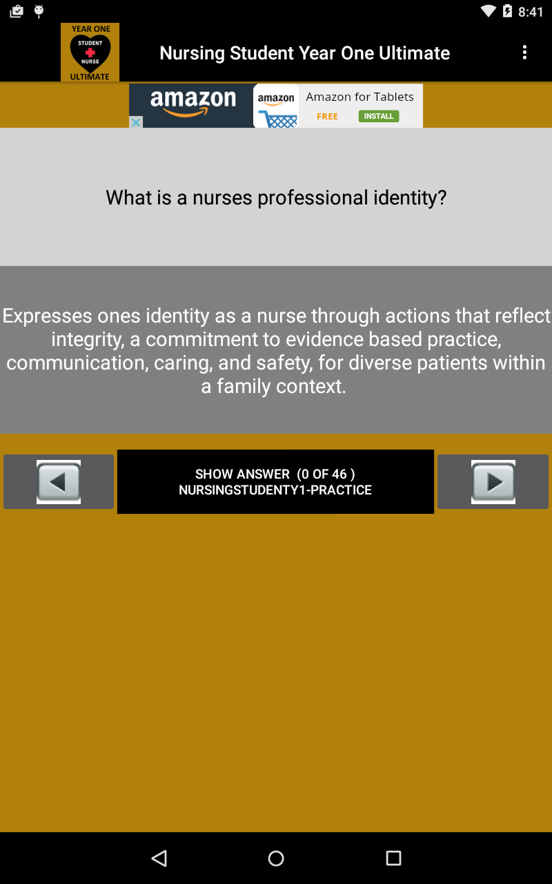 Nursing Student Year One Ultimate - App on Amazon Appstore