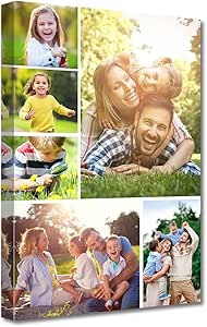 Amazon.com: LZIMU Custom Photo Collage Personalized Pictures for Wall Customized Canvas Wall Art ...