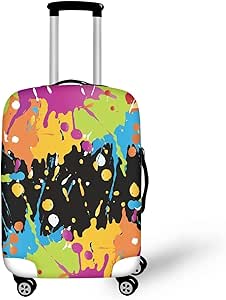 Amazon.com | Psesaysky Scrawl Luggage Cover with Zipper Dustproof ...