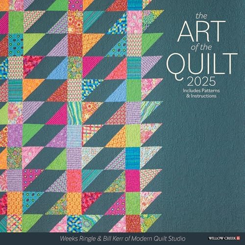 Amazon.com: Willow Creek Press Art of the Quilt Monthly 2025 Wall Calendar (12" x 12") : Bill ...