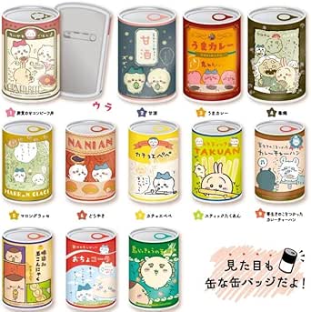 Amazon.co.jp: ちいかわ mitamemo 缶バッジ2 12個入りBOX : おもちゃ
